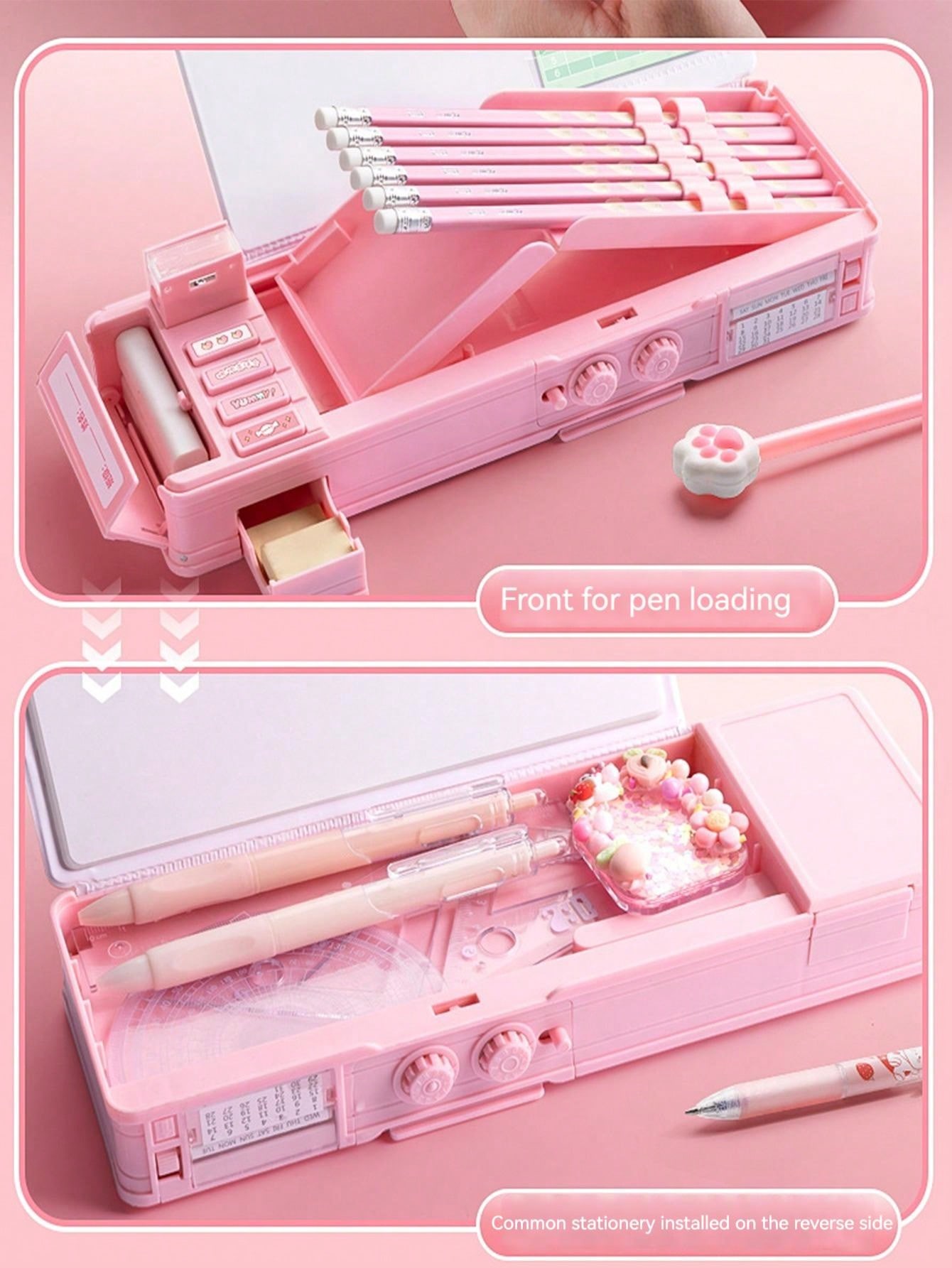Pink Password Lock Pencil Case | SHEIN USA