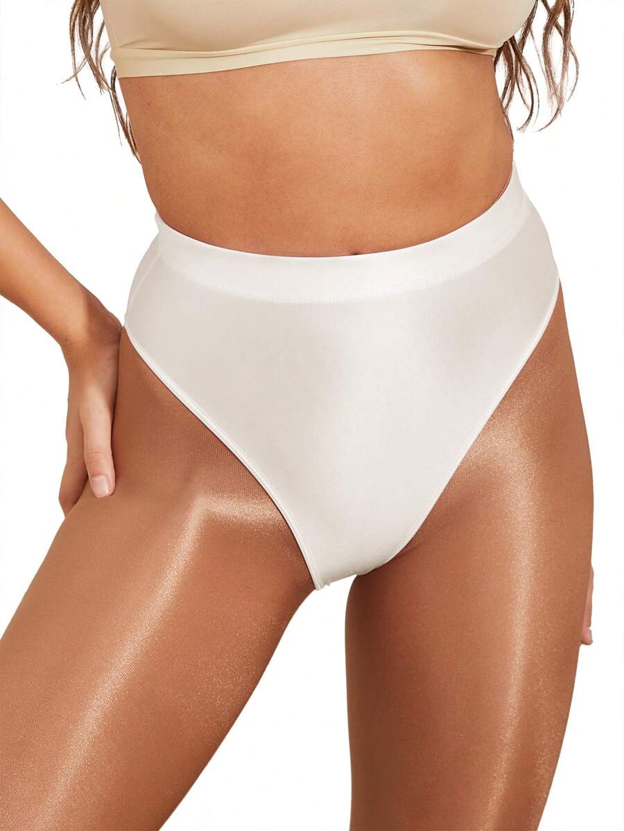Women Sexy Briefs Satin Glossy Nylon Spandex Shorts Shiny Silky Smooth
