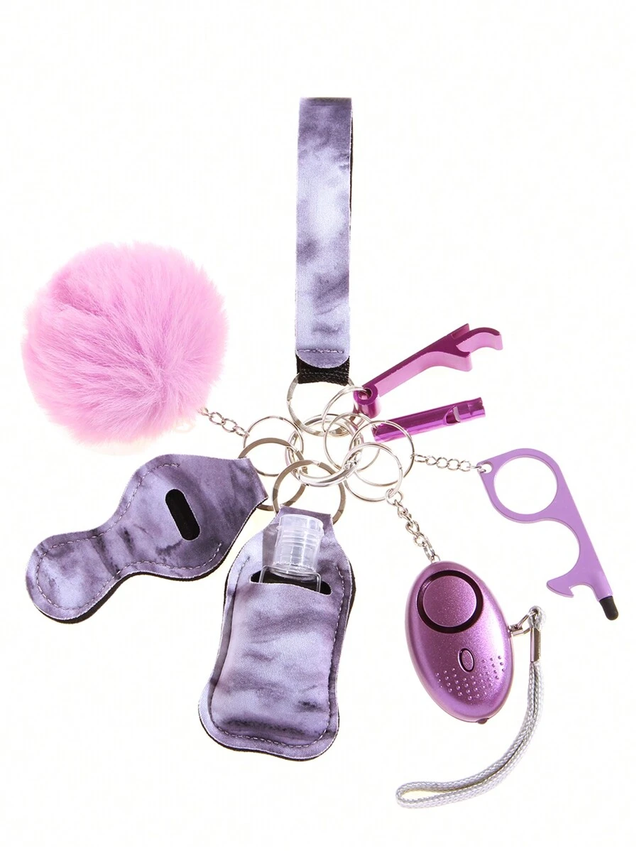 9pcs Self-Defense Keychain Set, Includes Safety Alarm Keychain, Keyring ...