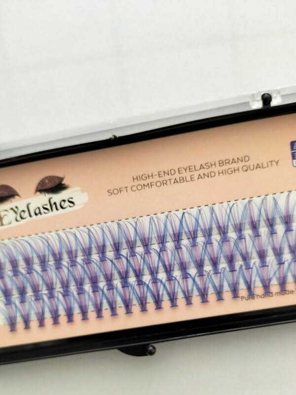 1box Three Rows Of Blue And Purple Dy Self Grafting Sectioned False ...