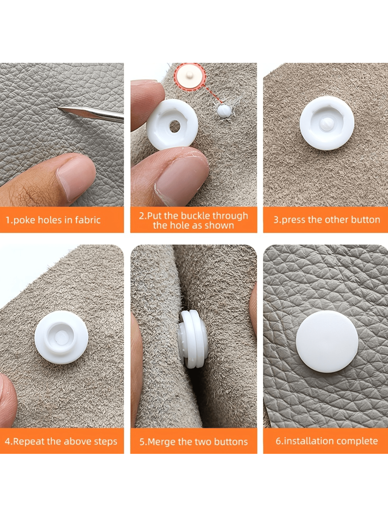 10 Sets Of Press Buttons, Tool-free Buttons, Clothes Duvet Cover ...