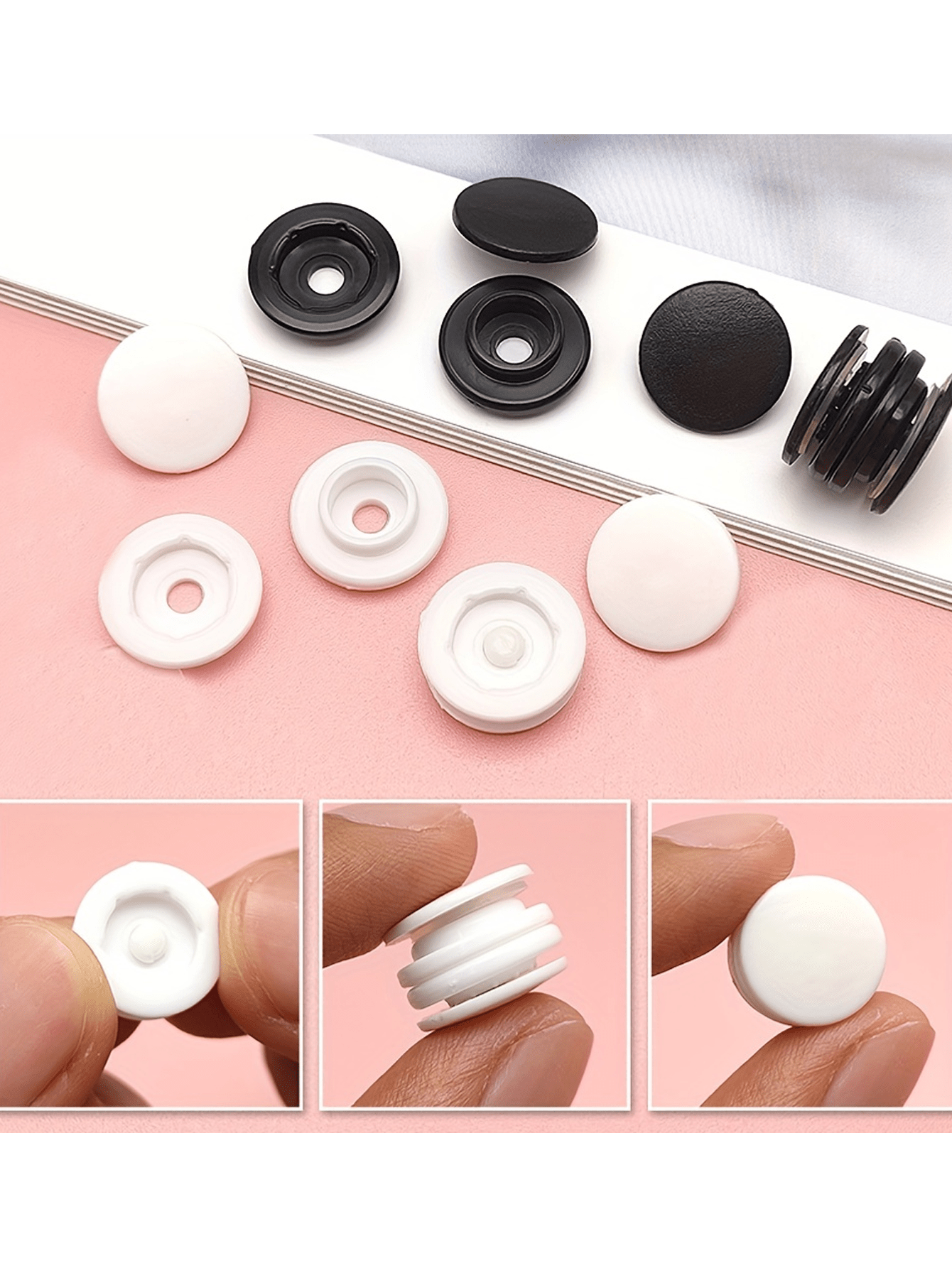 10 Sets Of Press Buttons, Tool-free Buttons, Clothes Duvet Cover ...