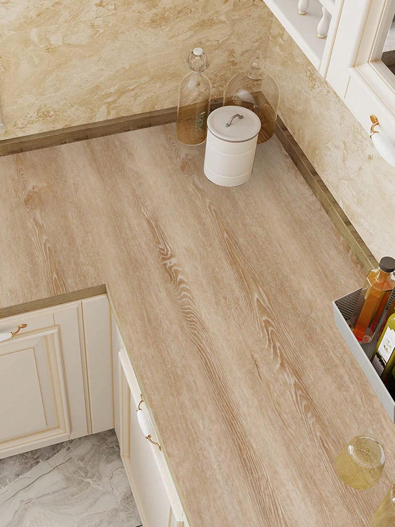 1pc Camel-colored Thick Wood Grain Retro Countryside Style Home Decor ...