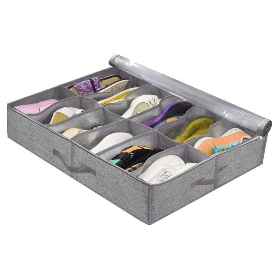 Modern Style Non-Woven Fabric Large Capacity Square Underbed Shoe ...