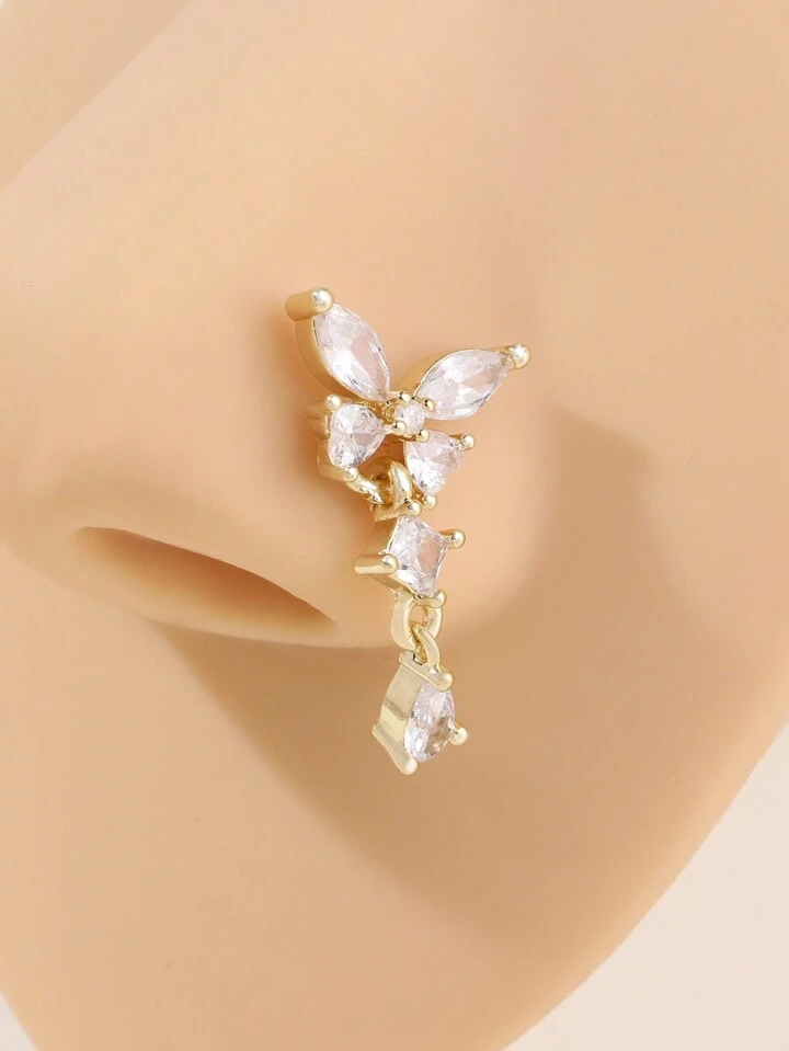 Large Butterfly Nose Ring