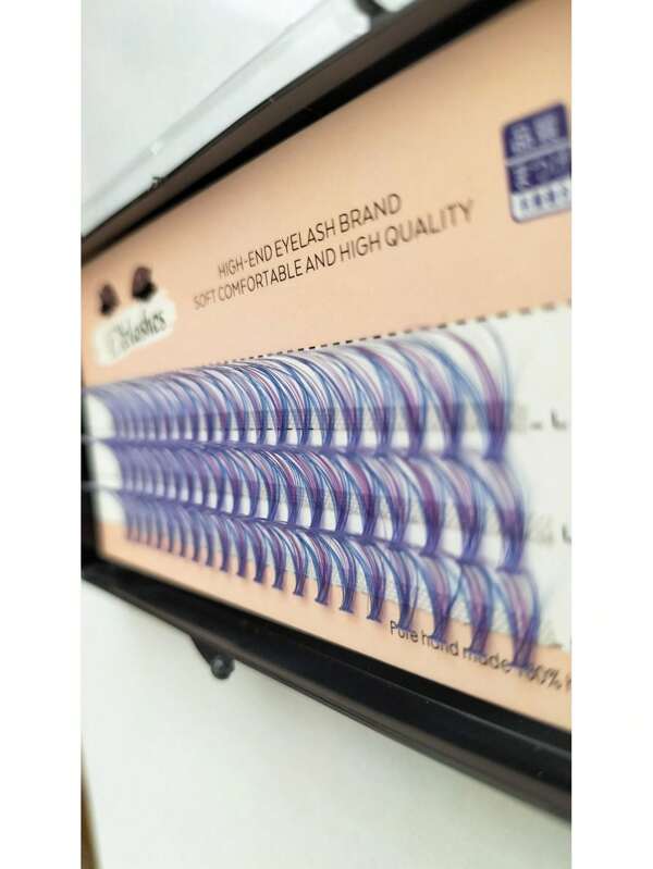 1box Three Rows Of Blue And Purple Dy Self Grafting Sectioned False ...