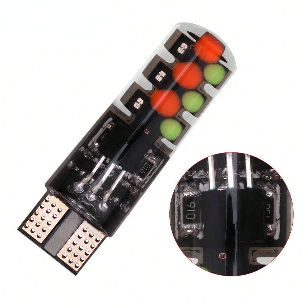 Modified Seven-color Led T10 Rgb Cob Width Indicator Lamp, Flashing And ...