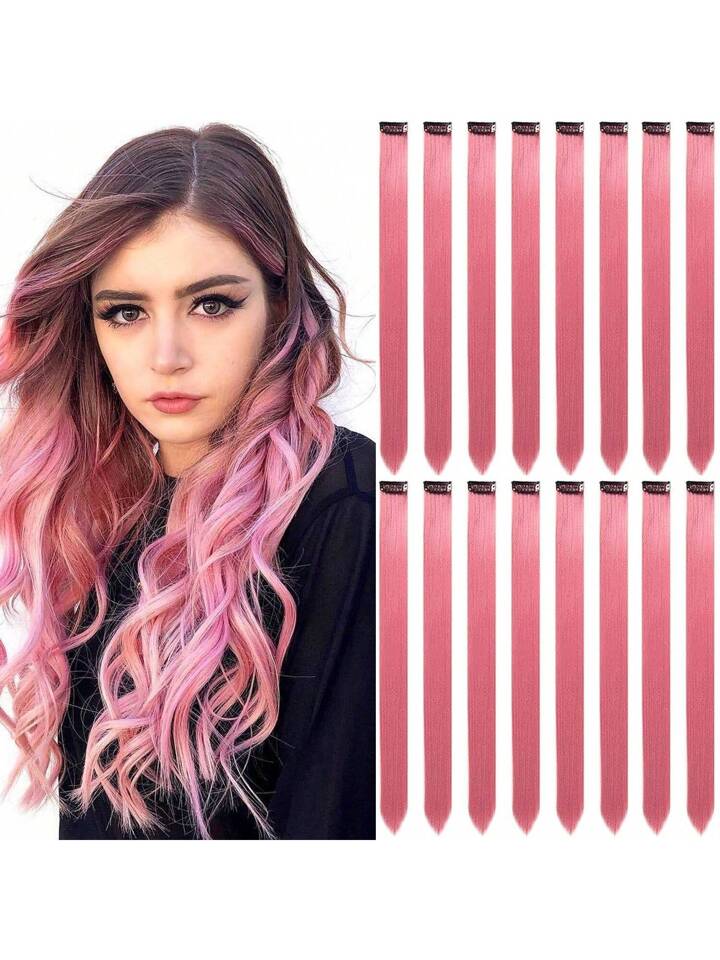 Pastel Pink Ombre Hair Extensions