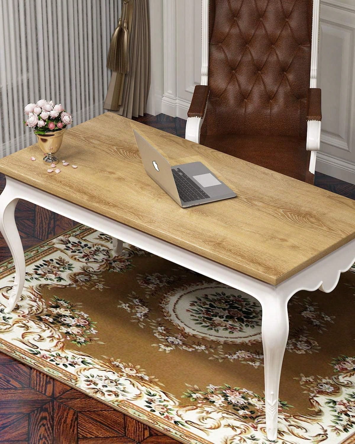 1pc Camel-colored Thick Wood Grain Retro Countryside Style Home Decor ...