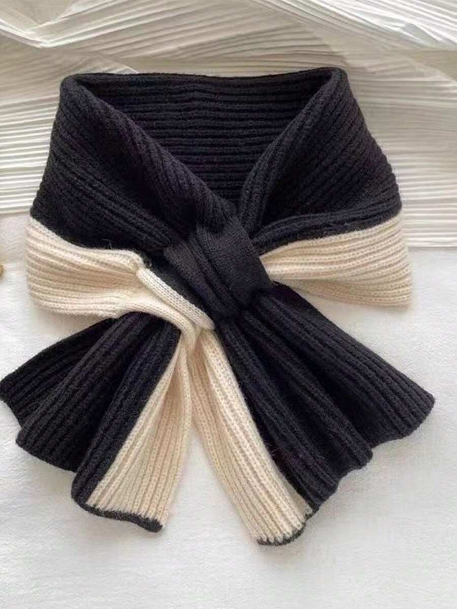 Black Split End Scarf | SHEIN USA