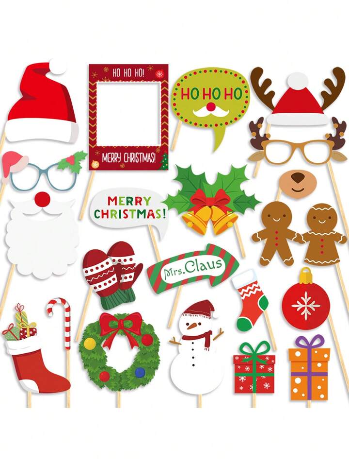 Diy Christmas Photo Booth Props