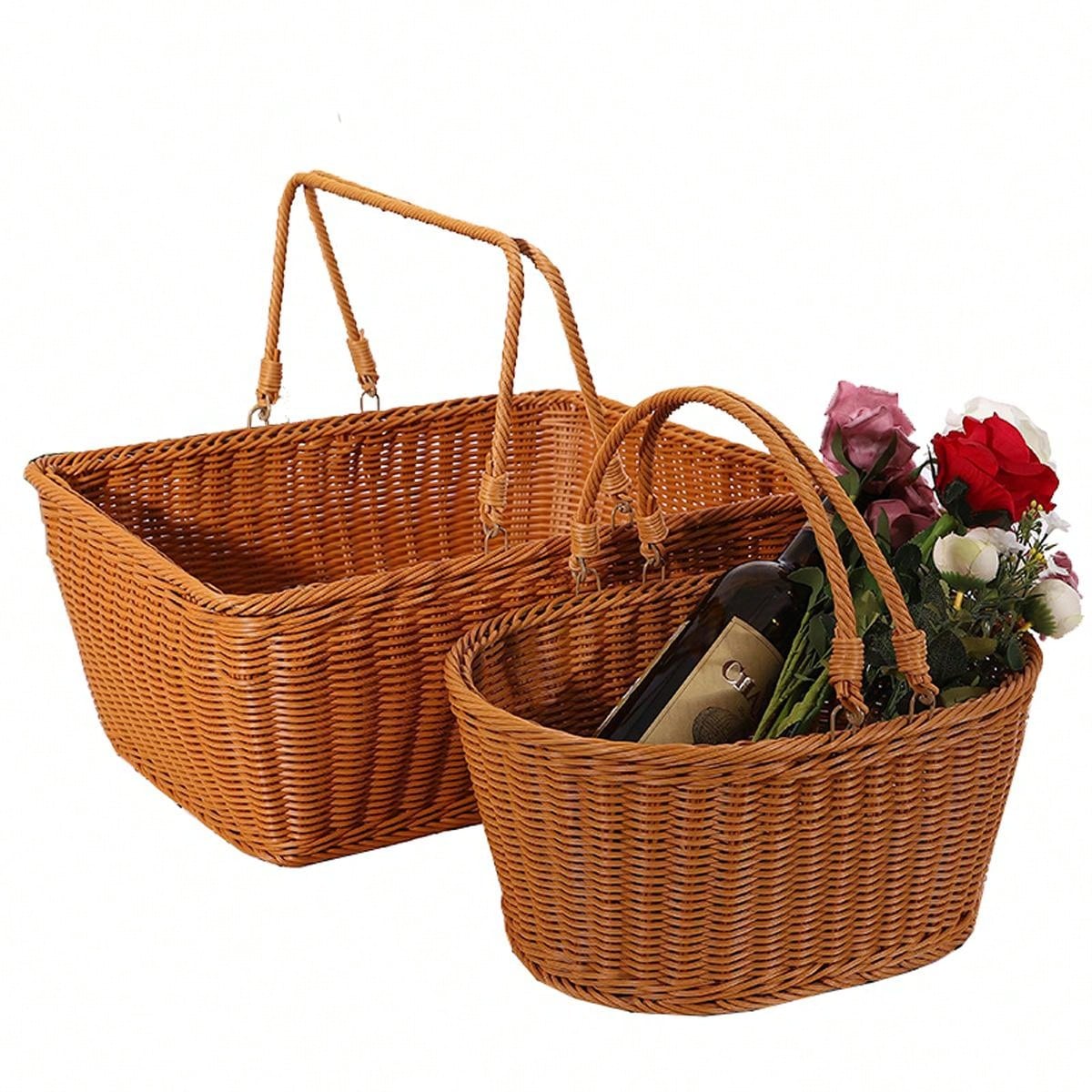 Handmade Natural & Eco-friendly Picnic Basket, Camping Basket, Bread ...