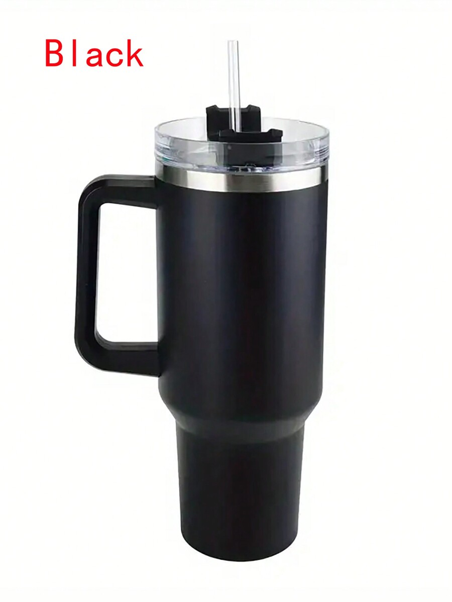 Large Capacity Solid Color Insulated Mug With Handle | SHEIN USA