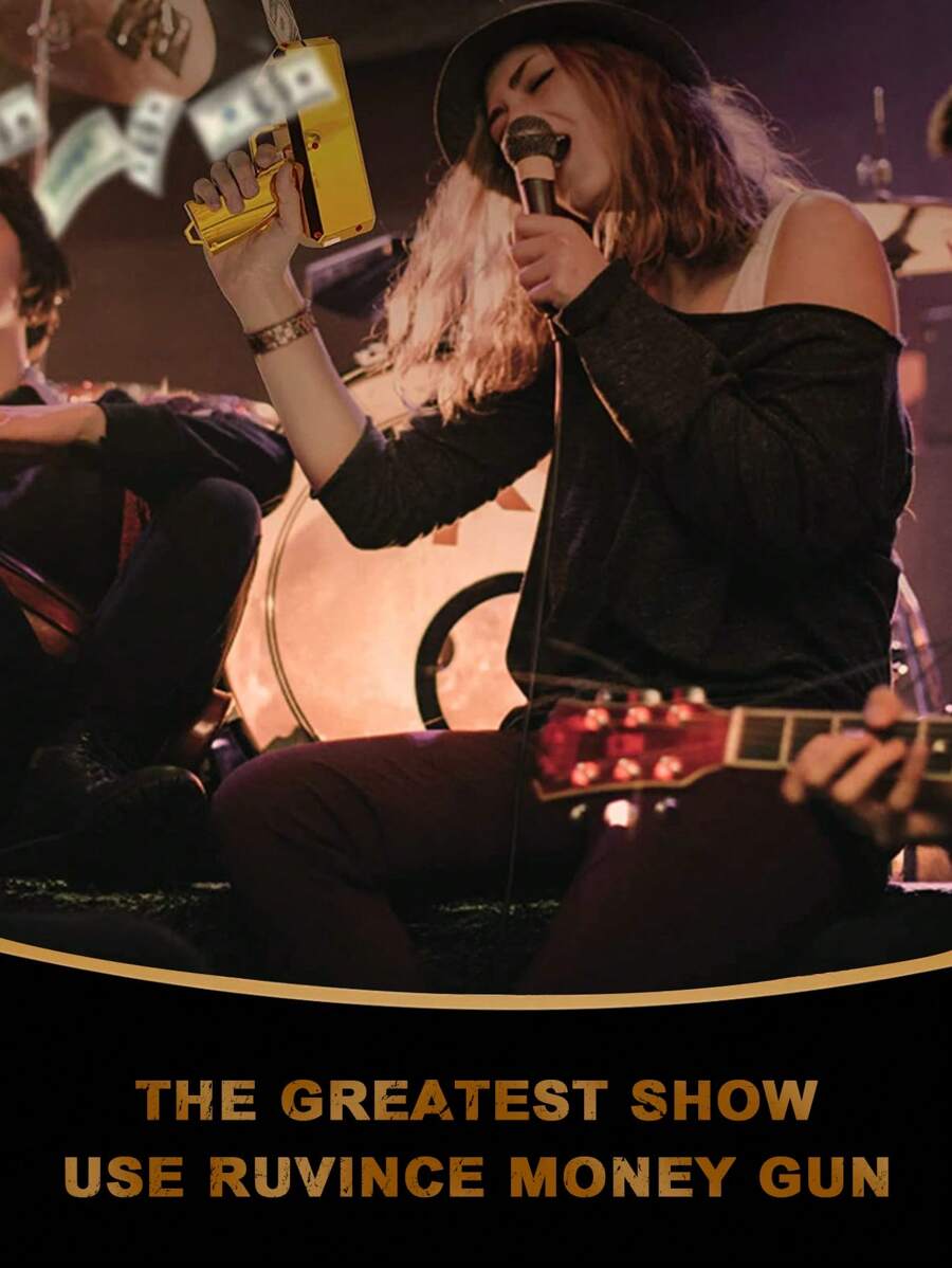 Super Money Guns Toys ,Fake Paper Playing Spray Money Gun Make It Rain ...