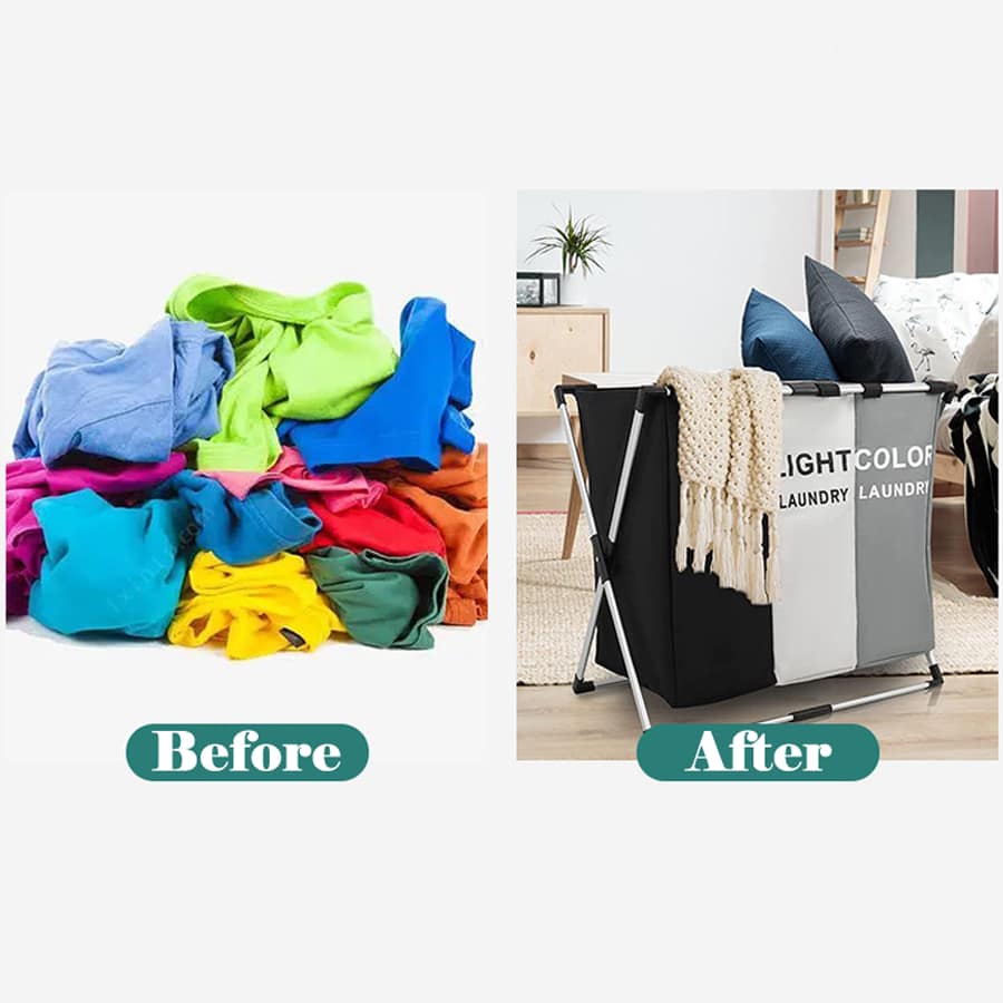 DARK LIGHT COLOR 1 Pieza Cesta De Lavandería, Organizador De Ropa Para ...