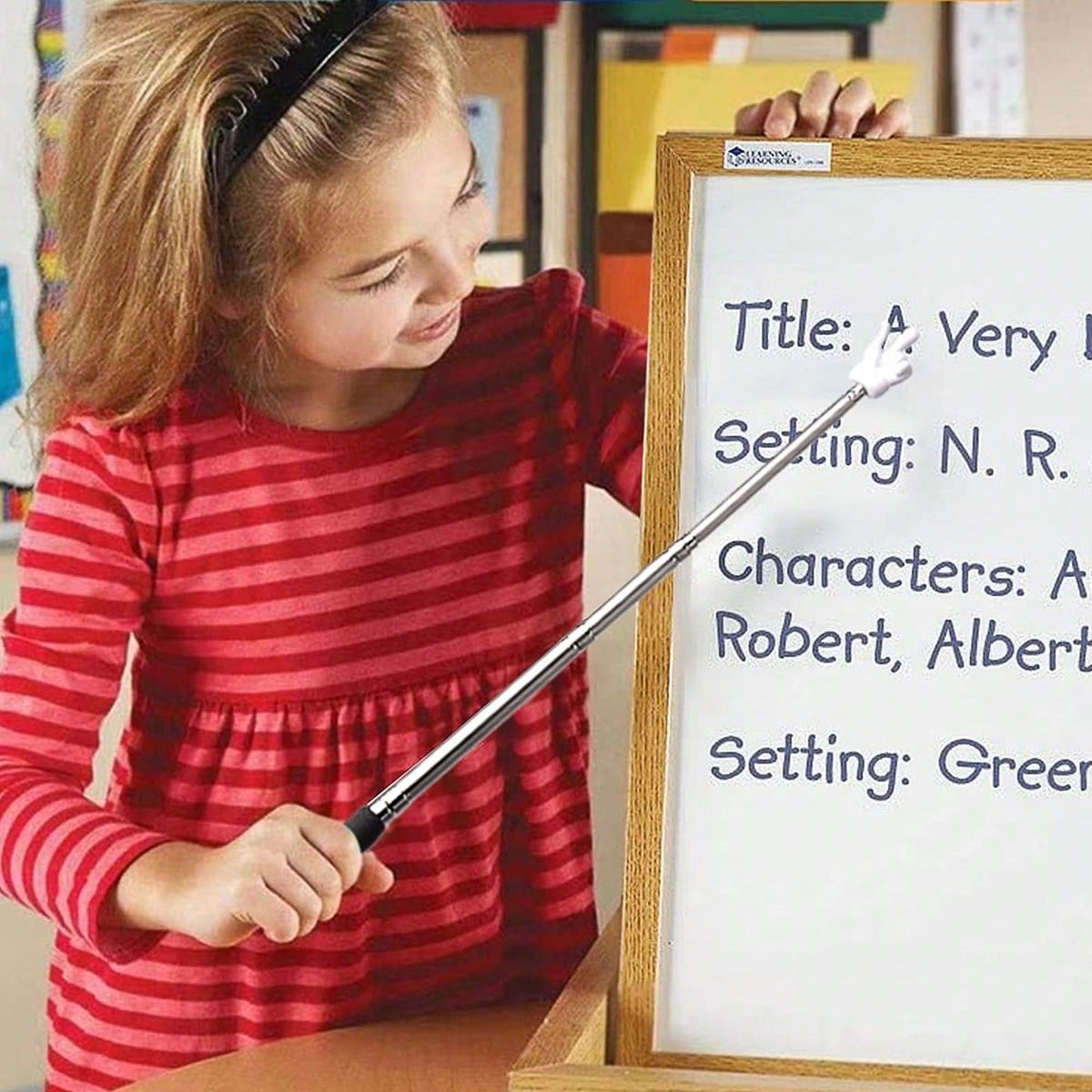 2Pcs Telescopic Teachers Pointer, Classroom Demonstration Baton, gGuide ...