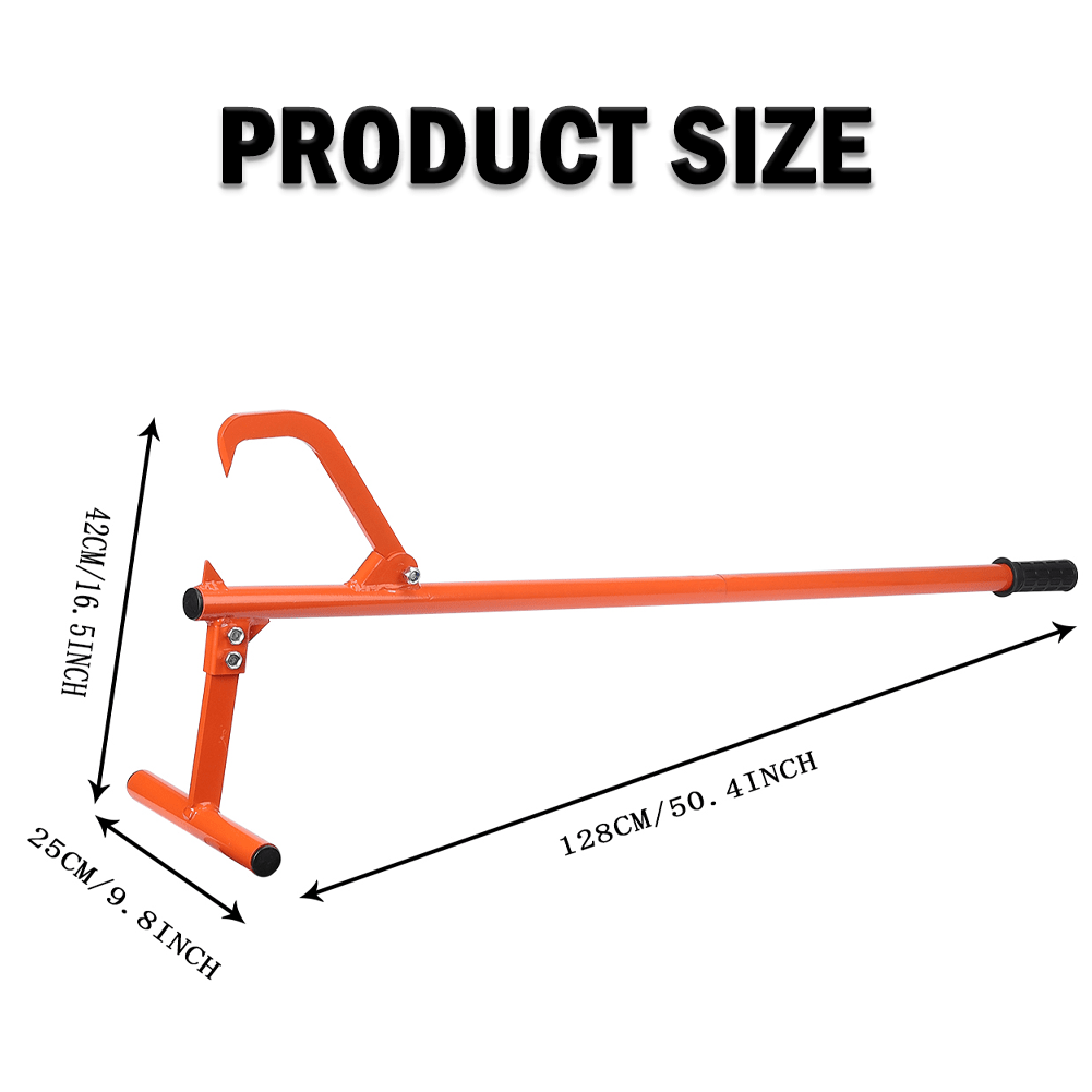 50.4" Timberjack Log Lifter, Adjustable Hook,Heavy-Duty Log Jack Helps ...