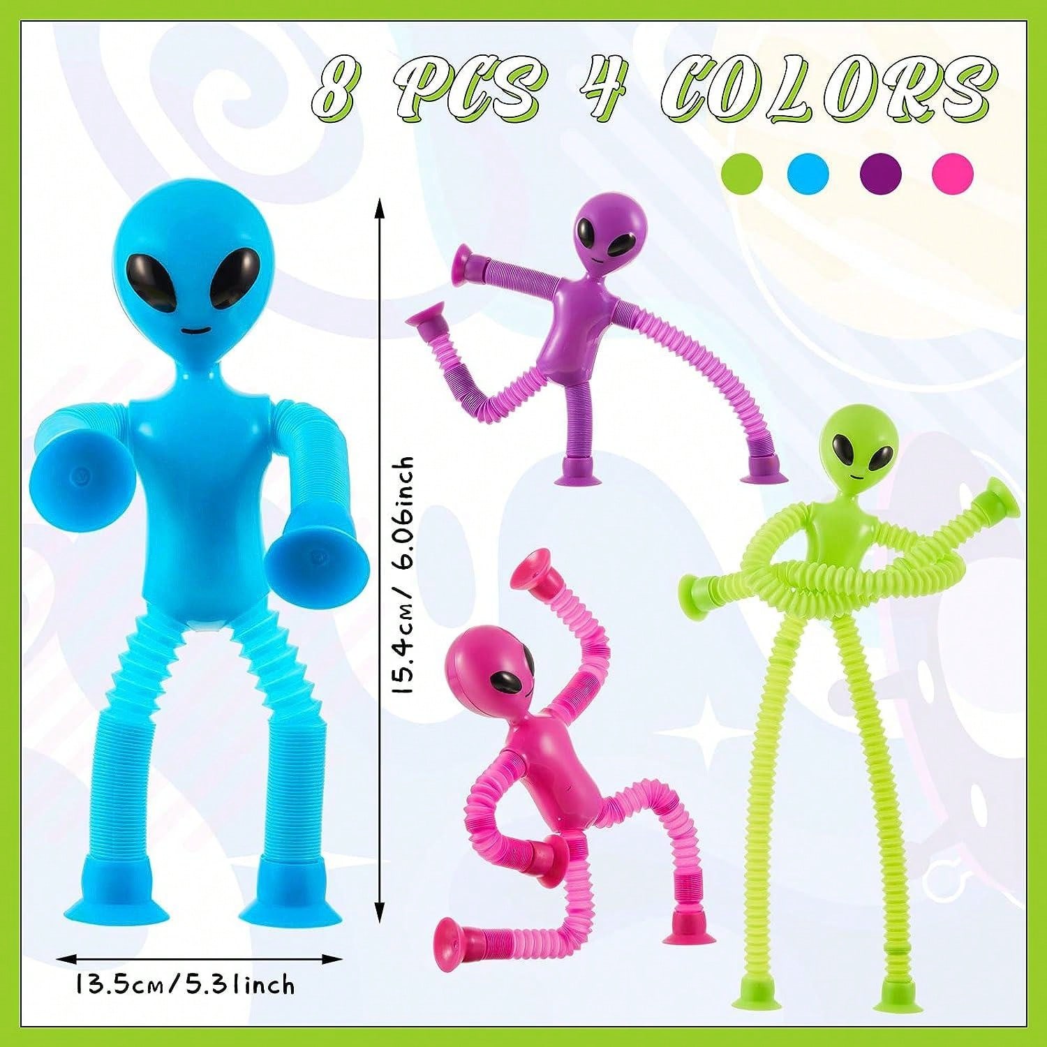 1pc Stretching Extraterrestrial Toy, Diy Stretchable Tube Toy With ...
