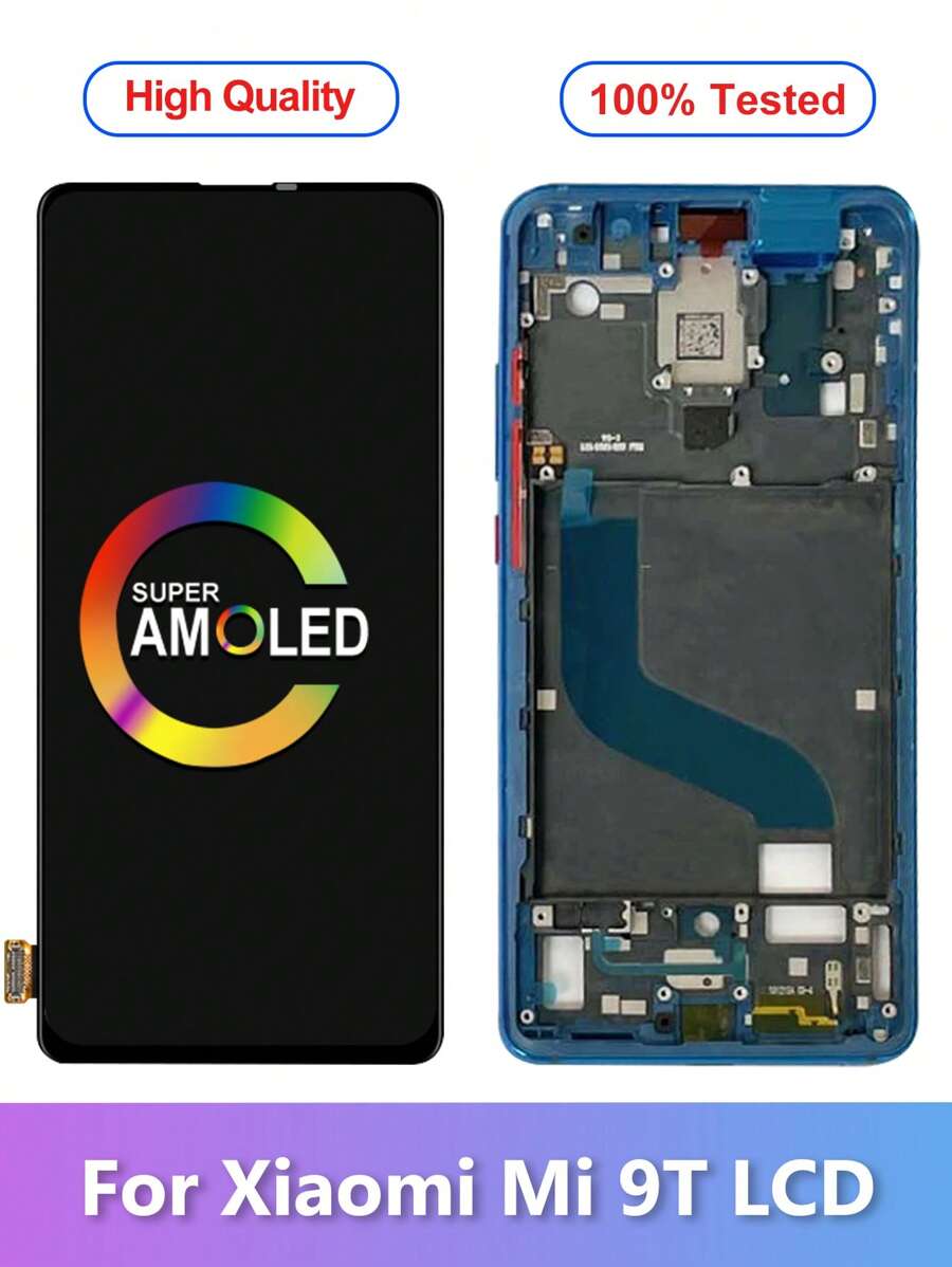 Blue Frame AMOLED Display Screen Compatible With Xiaomi 9T Pro, Redmi ...