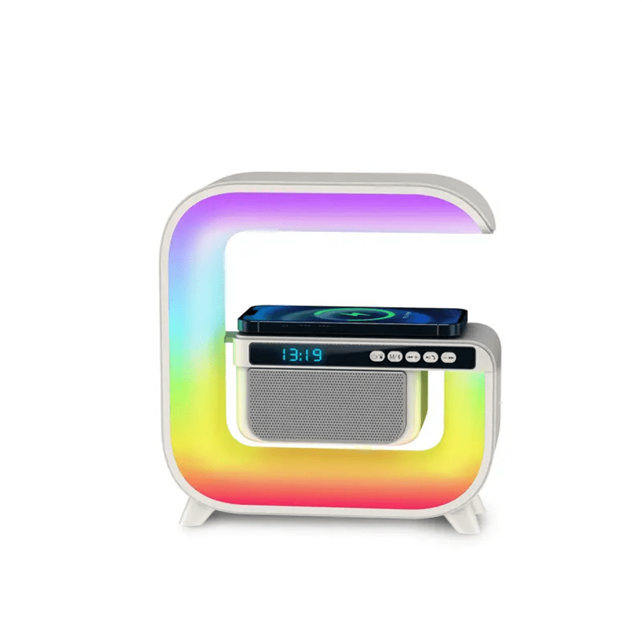 1pc Square Large G Shaped Wireless Charging, Colorful Lighting, Sound ...