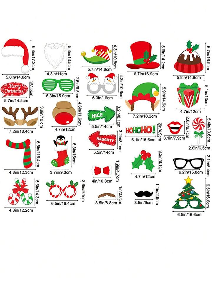 Diy Christmas Photo Booth Props