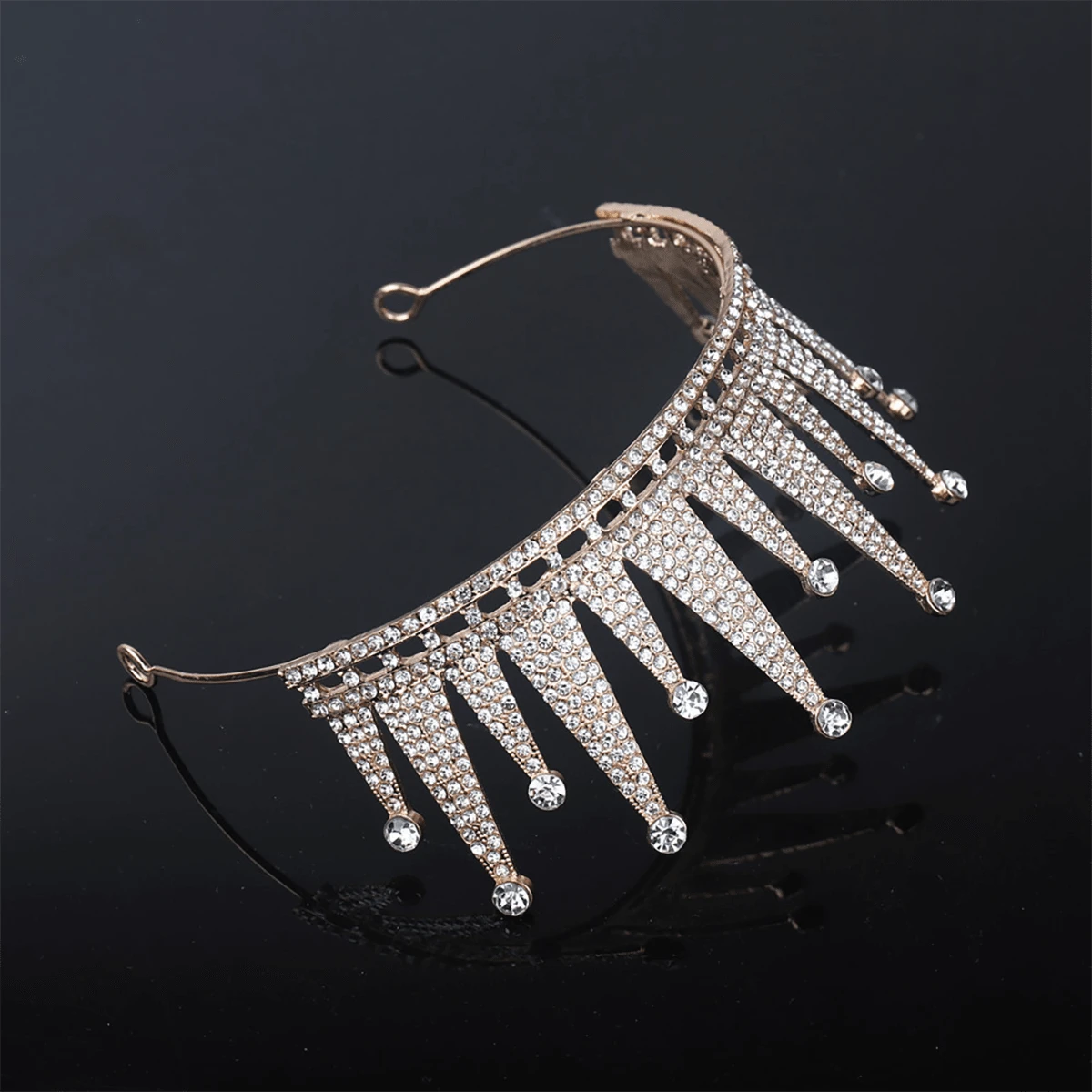 1pc Bridal Tiara Women's Birthday Luxurious Charm Wedding Dress Accessory Headband Crown ...