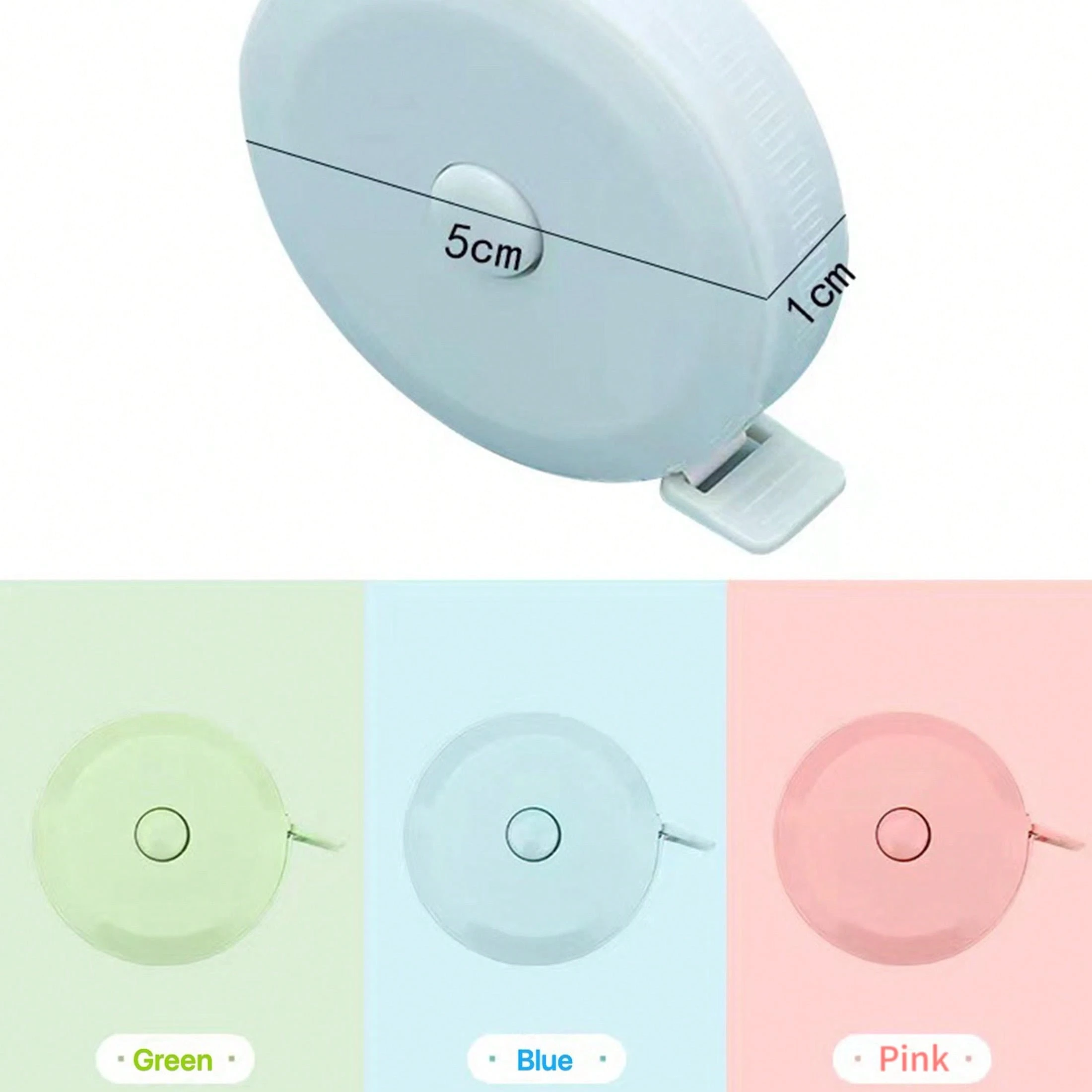 1pc Cute Mini 1.5m Retractable Soft Tape Measure, Portable Student ...