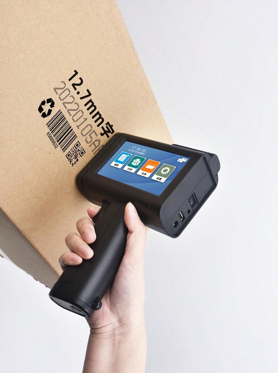 12.7mm Portable Thermal Inkjet Printer Unencrypted Handheld Inkjet ...
