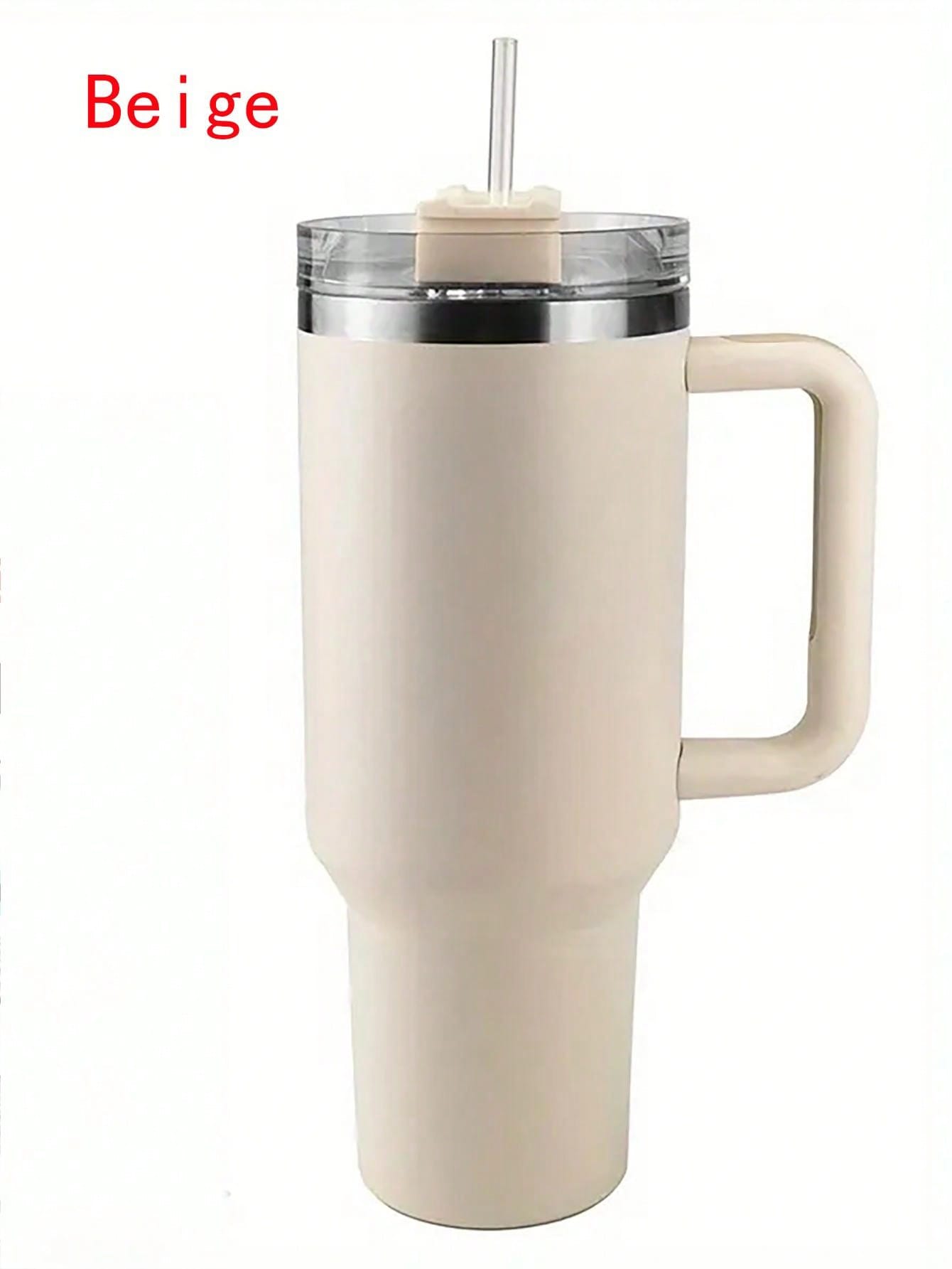 Large Capacity Solid Color Insulated Mug With Handle | SHEIN USA
