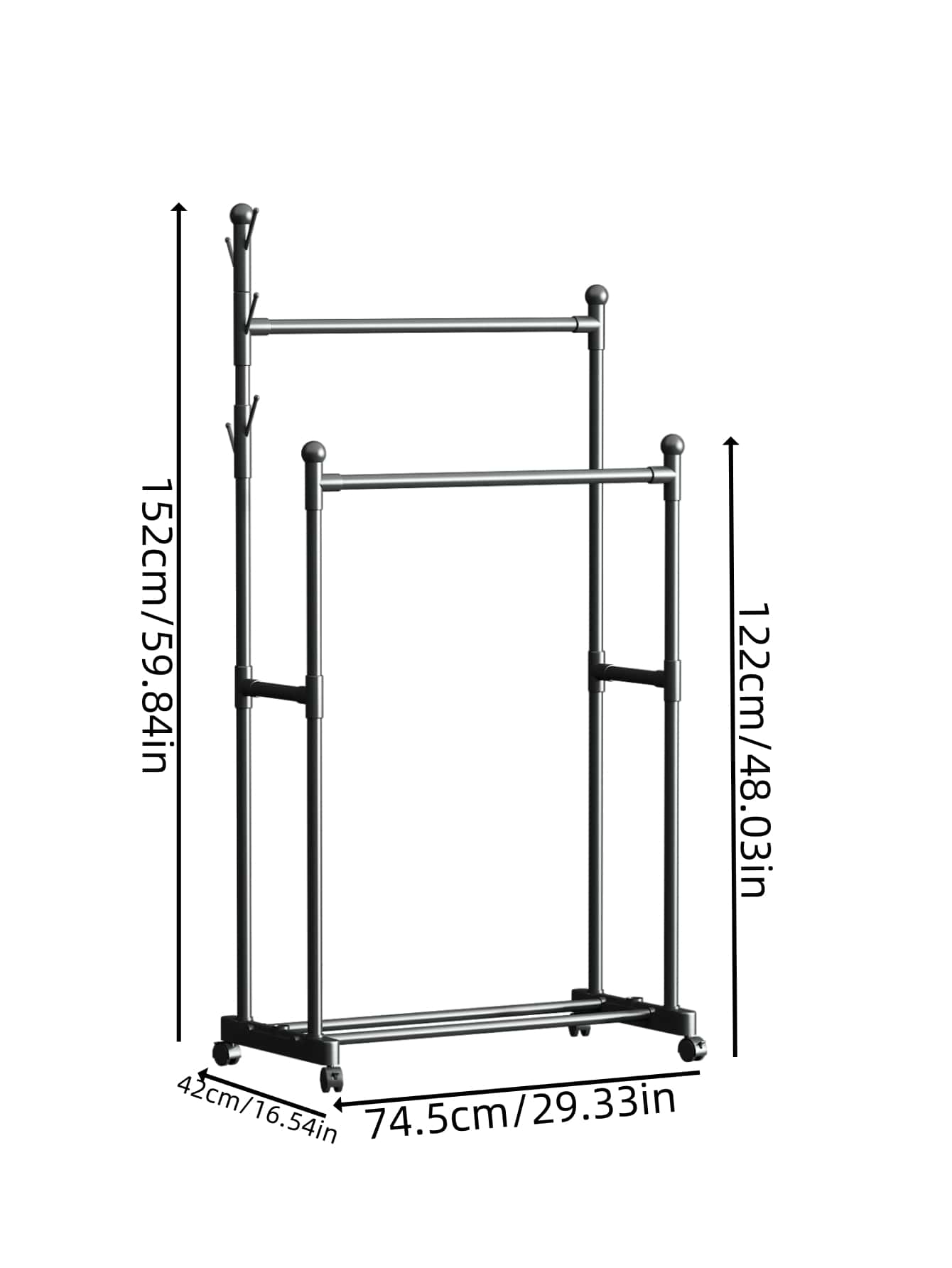 A Double Pole Clothes Drying Rack Packed In A Color Box | SHEIN USA