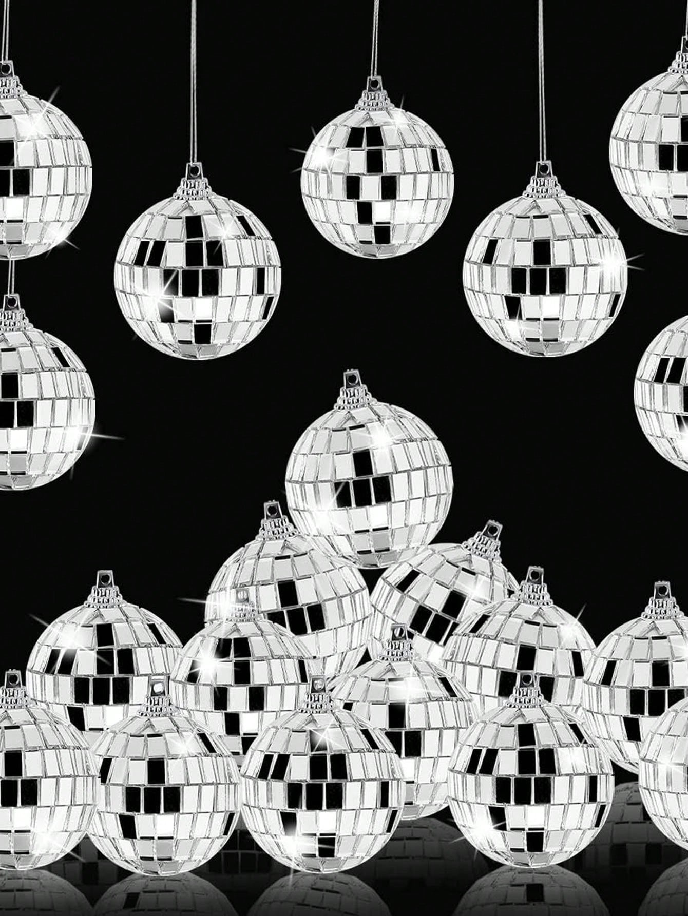 6pcs 4cm Mirror Disco Ball Decorations Reflective Mini Disco Ball For ...