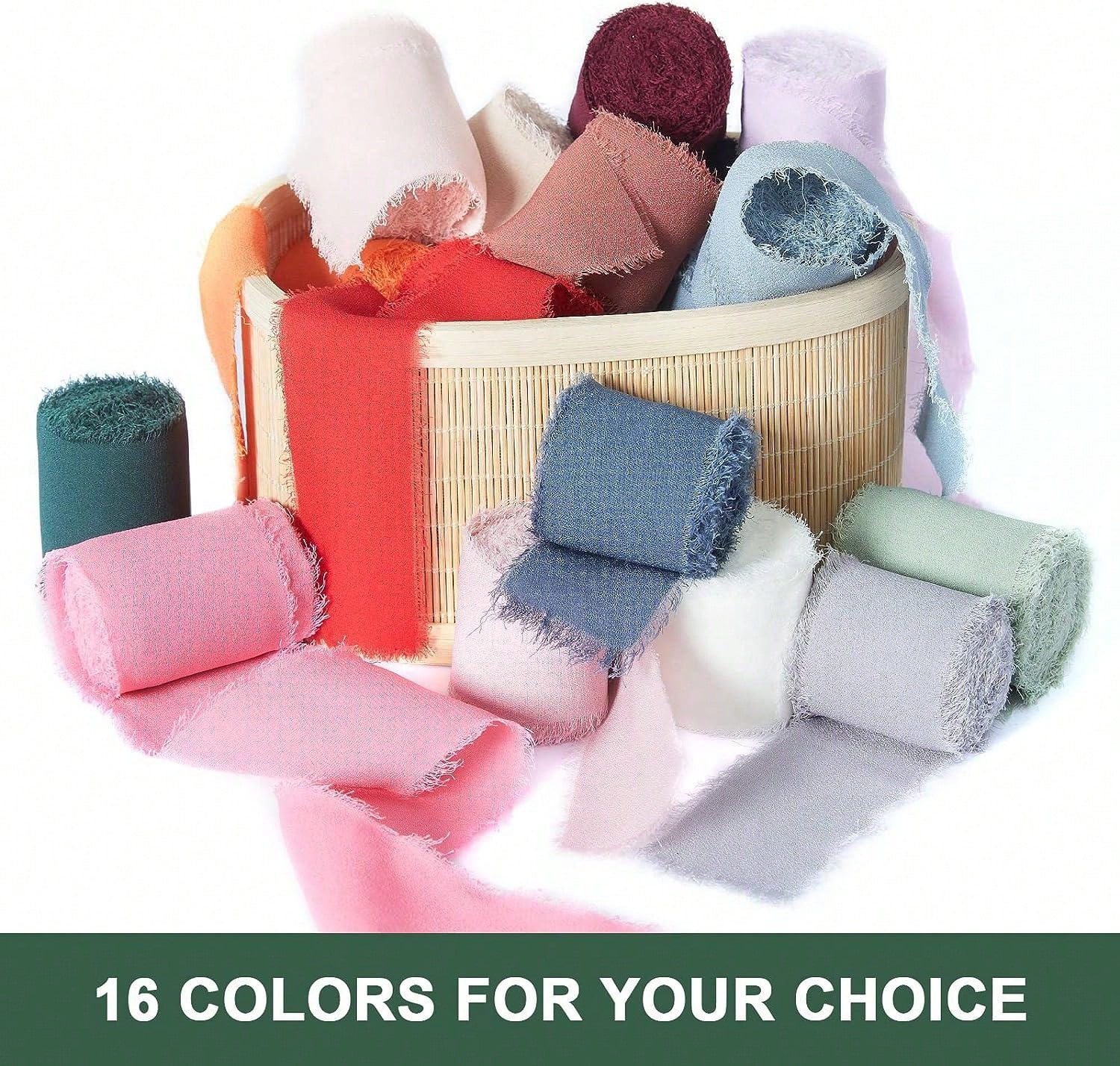 8 Rolls 4cmx5m Lilac Organza Ribbon With Delicate Frayed Edge, Ideal ...