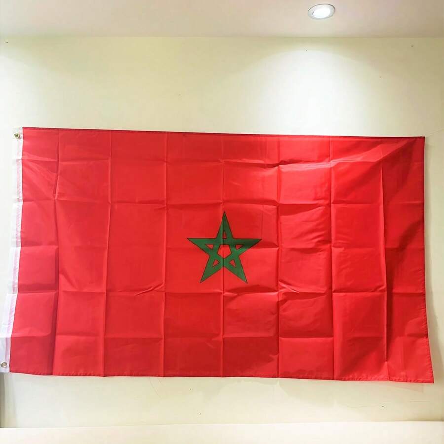 Drapeau National Du Maroc 90x150cm Le Royaume Du Maroc Drapeau Du Maroc ...