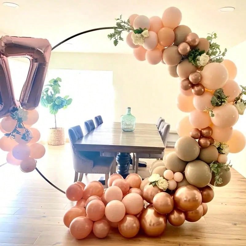 1pc Diy Flower Wreath Frame - Circular Balloon Arch For Baby Shower ...