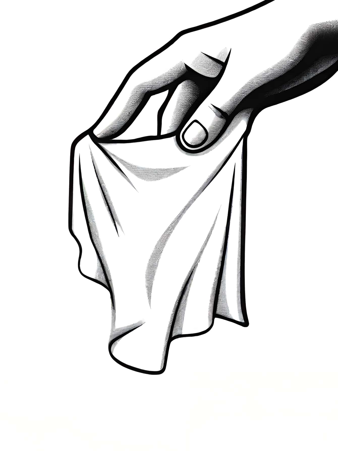 Rag Clipart Black And White