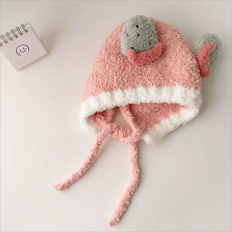 Gorro De Punto Cálido Para Bebés De 1 A 2 Años Con Orejeras, Decoración ...