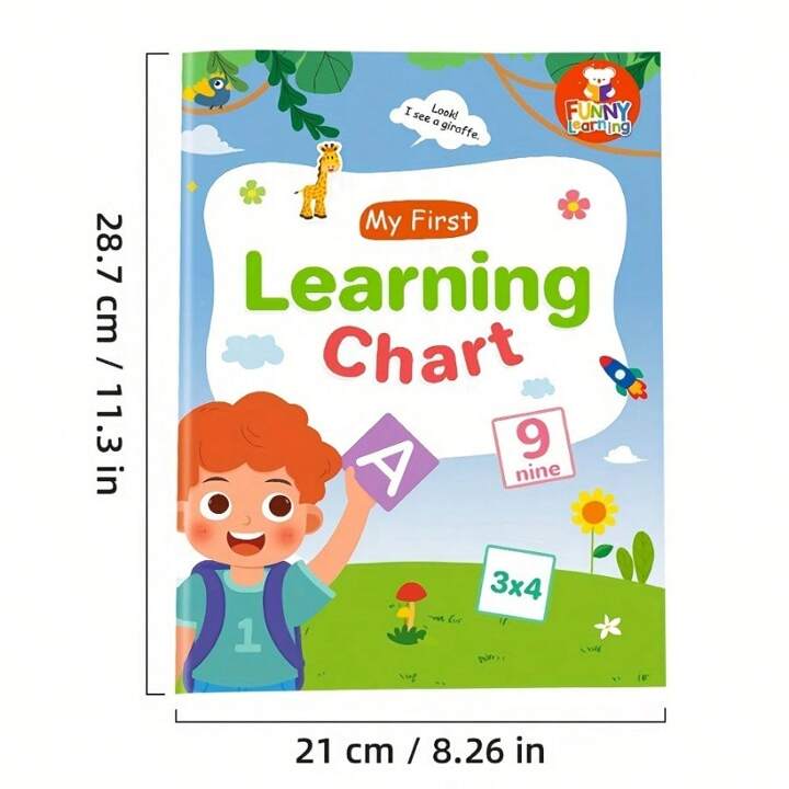 My First Learning Chart English Words Learning Poster Flashcards ...