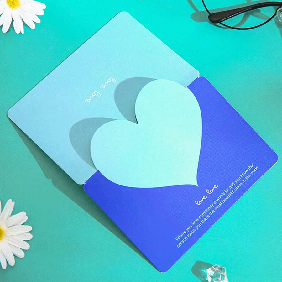 14pcs Creative And Personalized Heart-Shaped Greeting Cards, Suitable ...