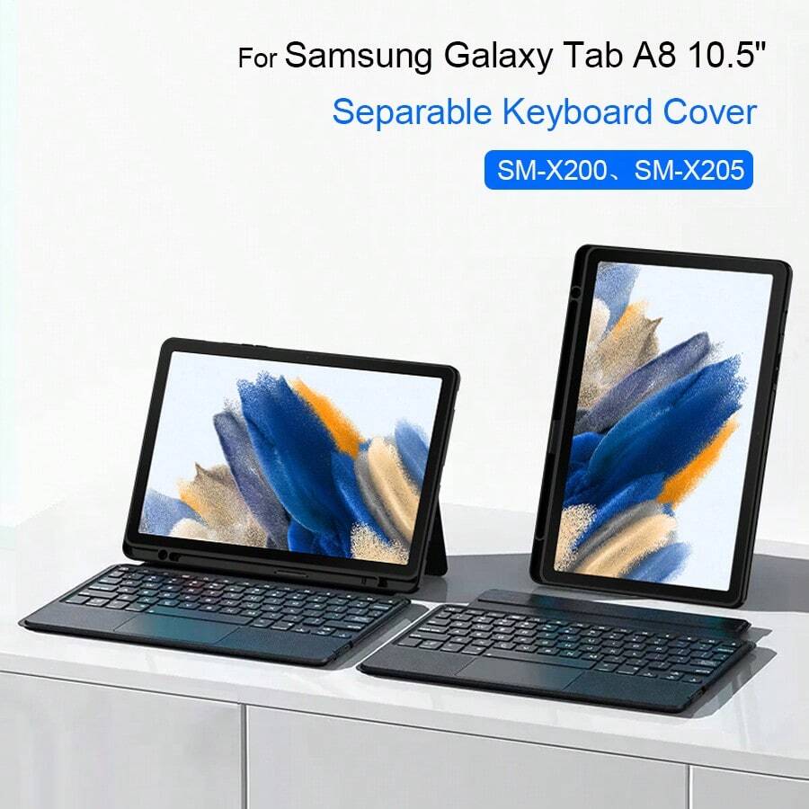 Vertical And Horizontal Support Keyboard Case For Galaxy Tab A8 X200 ...