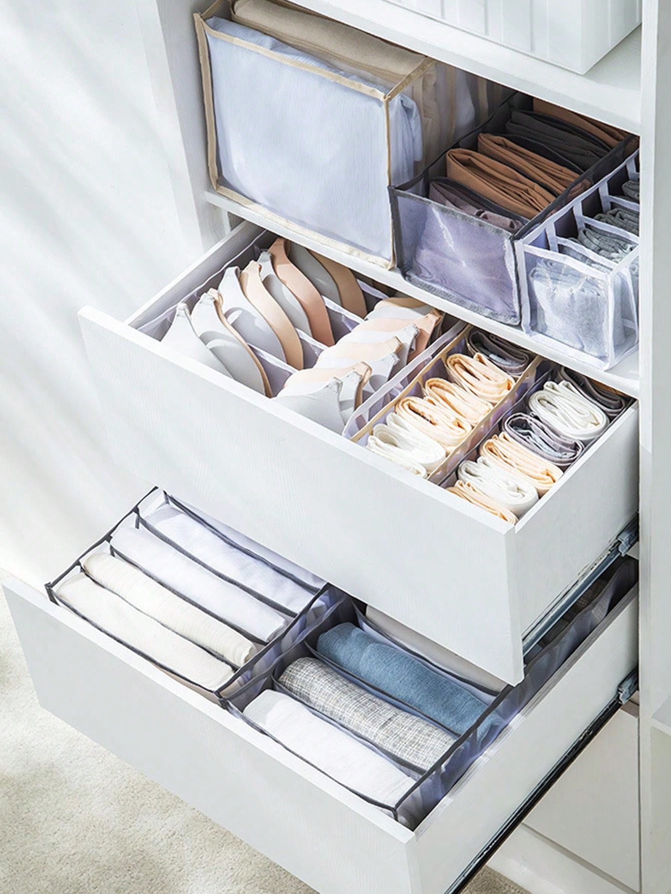 Clothes And Trousers Storage Bag, Drawer Grid Box, Clothing Separation ...