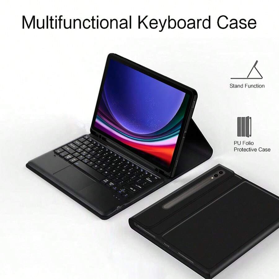 Spanish TrackPad Keyboard Case Book Cover For Samsung Galaxy Tab S9 ...