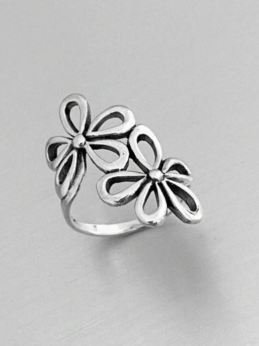 1pc Simple Bohemian Floral Women Decorative Rings, Suitable For Daily ...