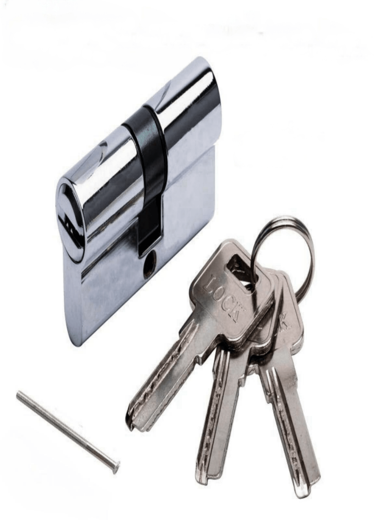 1pc 60mm European Standard Size Zinc Alloy Double-opening Door Lock ...