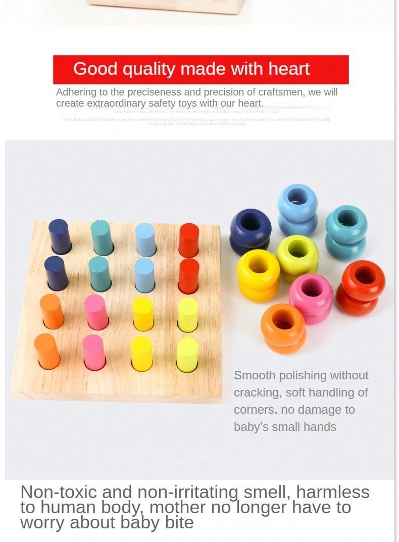 Montessori Early Education Color And Sorting Board For Children ...