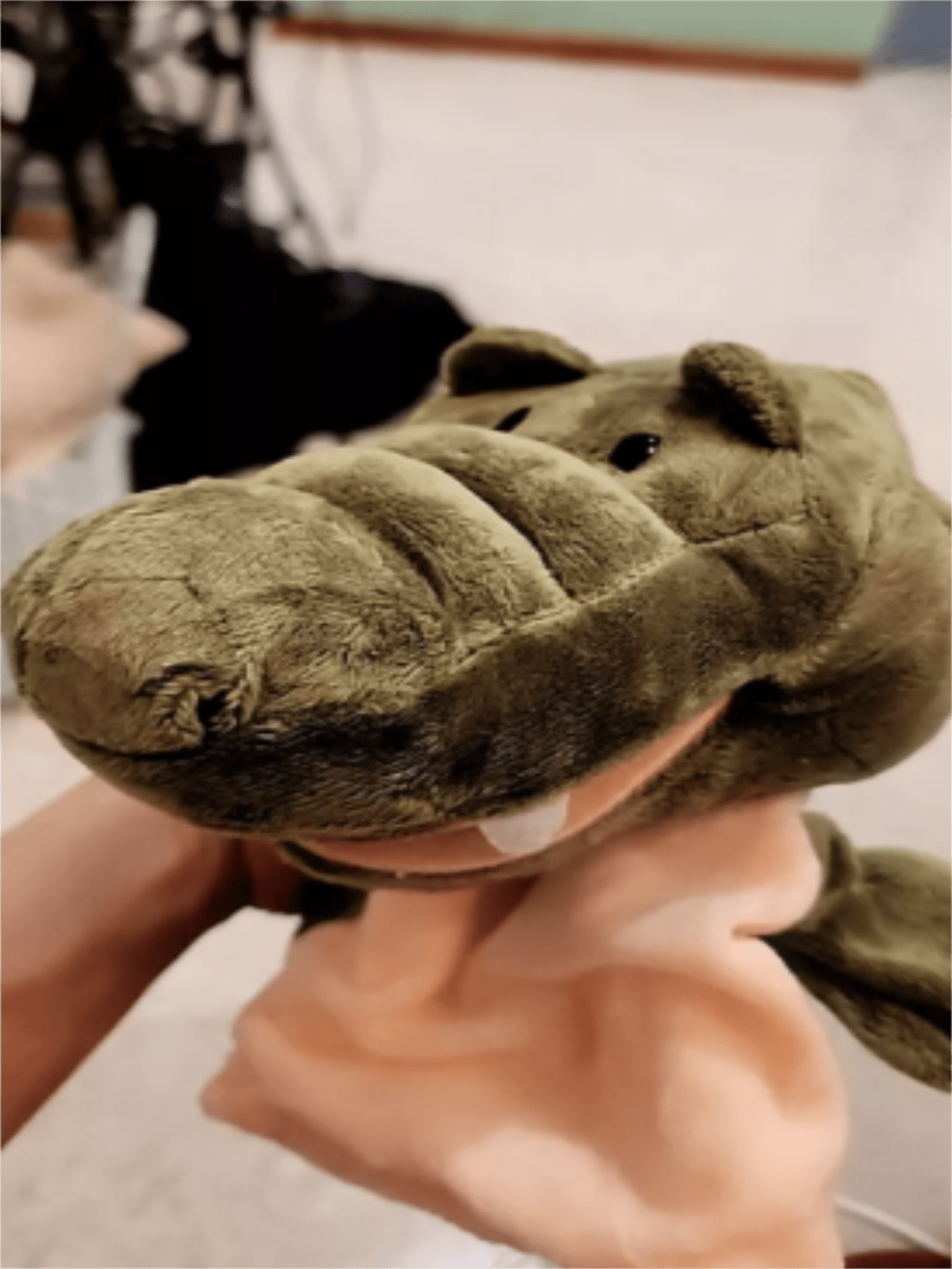 25cm Crocodile Plush Toy Hand Puppet Doll With Movable Mouth for Sale ...