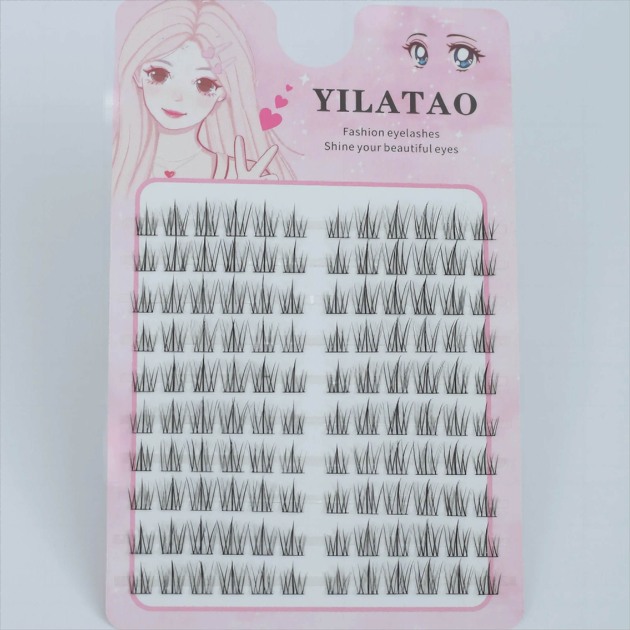 120pcs Sunflower Style Cluster False Eyelashes Three-step Easy Applying ...