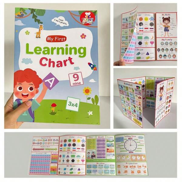 My First Learning Chart English Words Learning Poster Flashcards ...