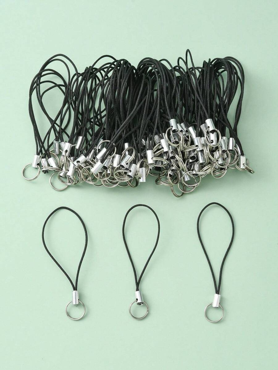 About 100pcs Plastic Mobile Phone Lanyard For Phone, Bag Diy Decoration ...