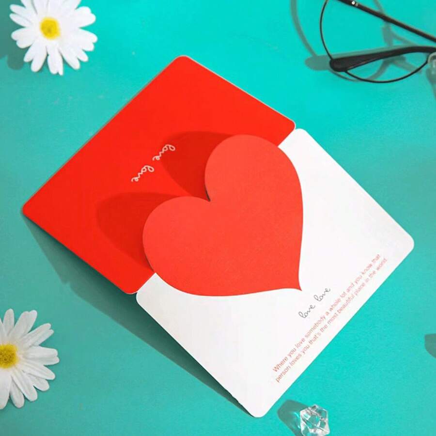 14pcs Creative And Personalized Heart-Shaped Greeting Cards, Suitable ...