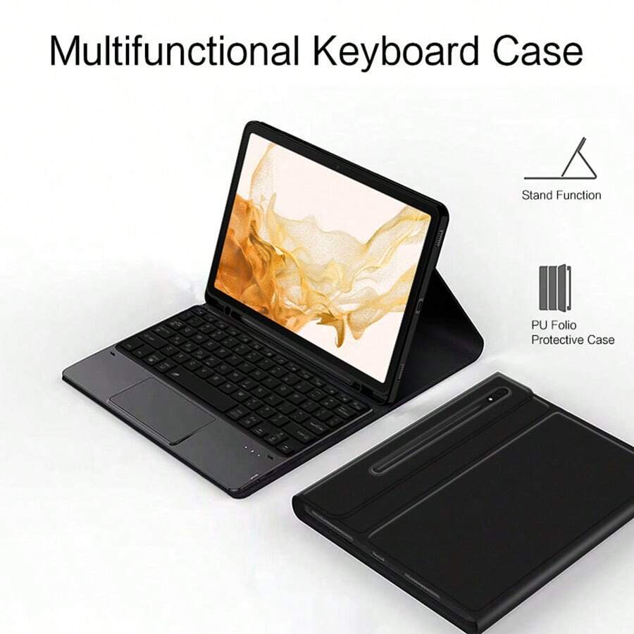 Spanish TrackPad Keyboard Case Cover For Samsung Galaxy Tab S8 S7 11 ...